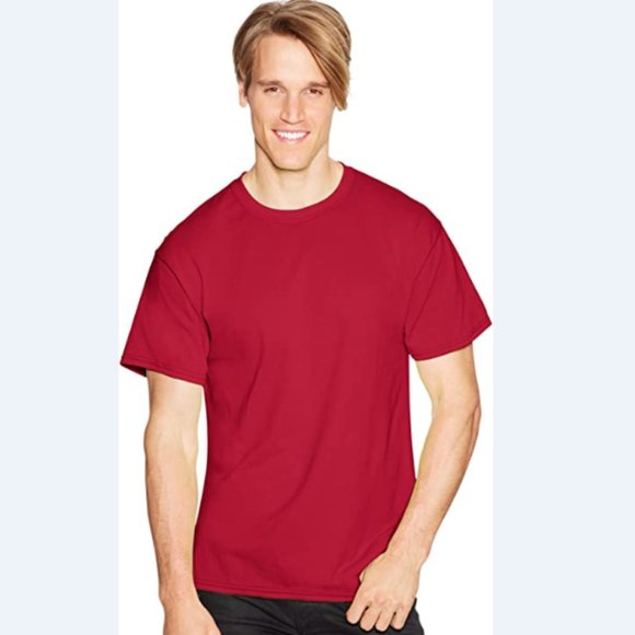 Hanes | Shirts | Hanes Mens Ecosmart Tshirt Pack Of 4 Deep Red Xxxlarge ...